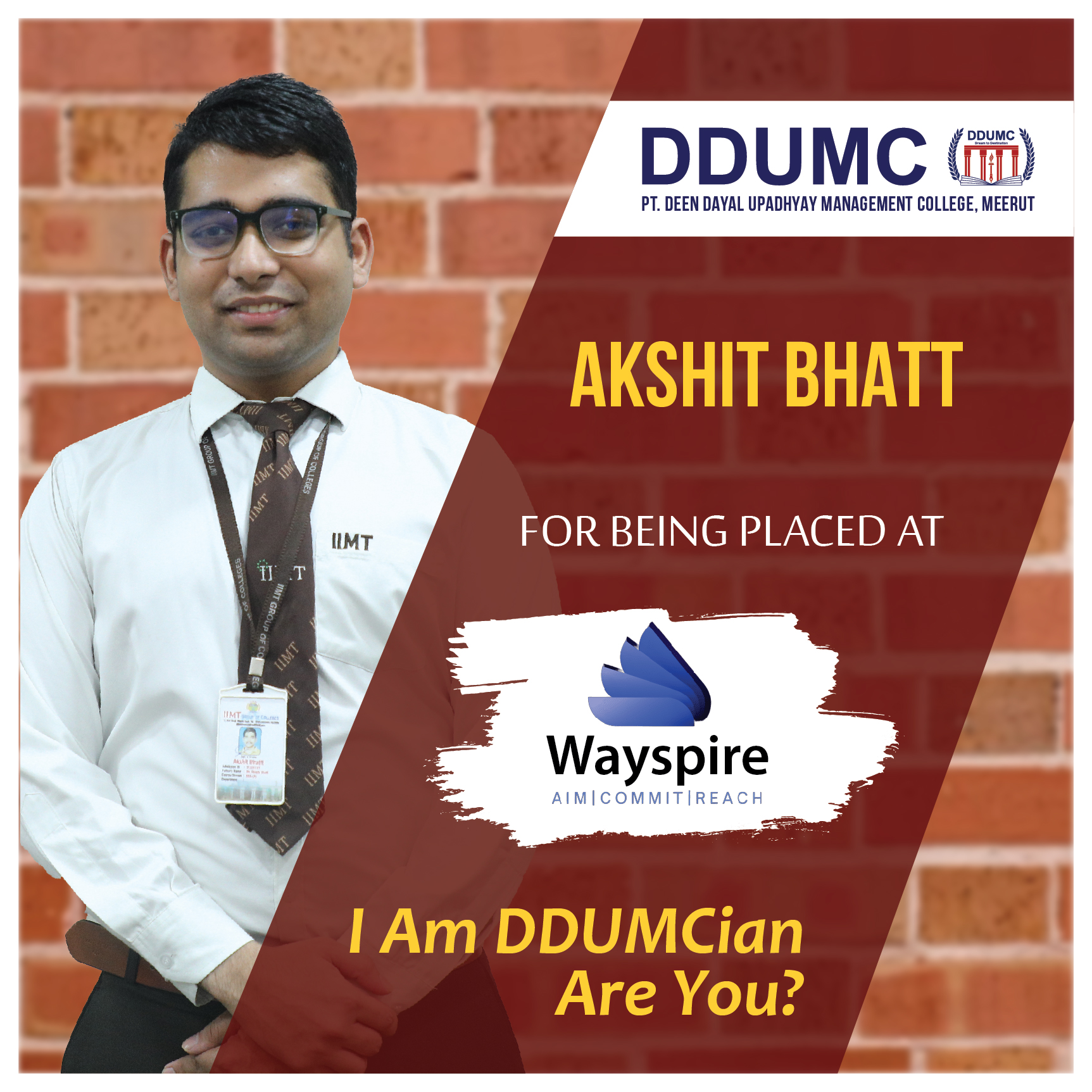 Our Milestone Placements - Pt.Deen Dayal Upadhyay Management College,meerut